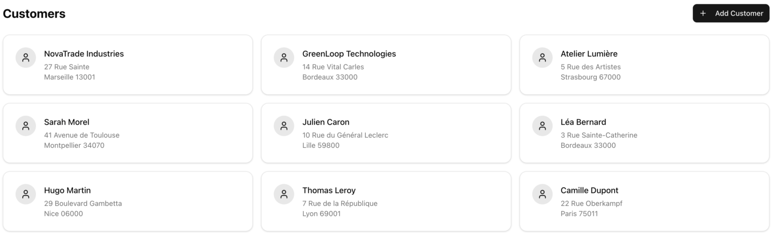 Free Invoice Generator for France - 20 Free Invoices/Month